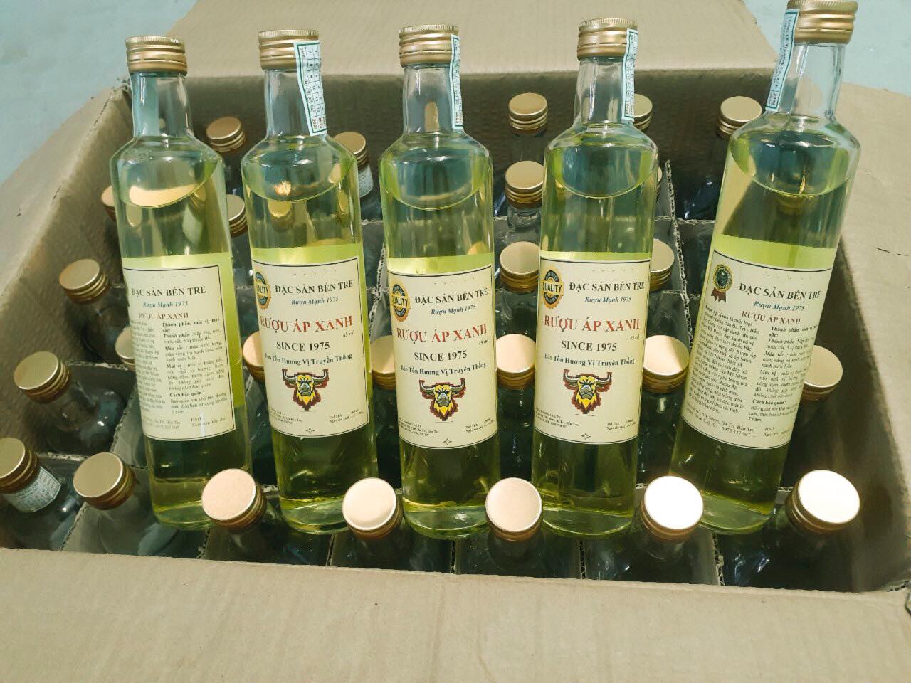 Rượu áp xanh Bến Tre (195k/chai 1lit)